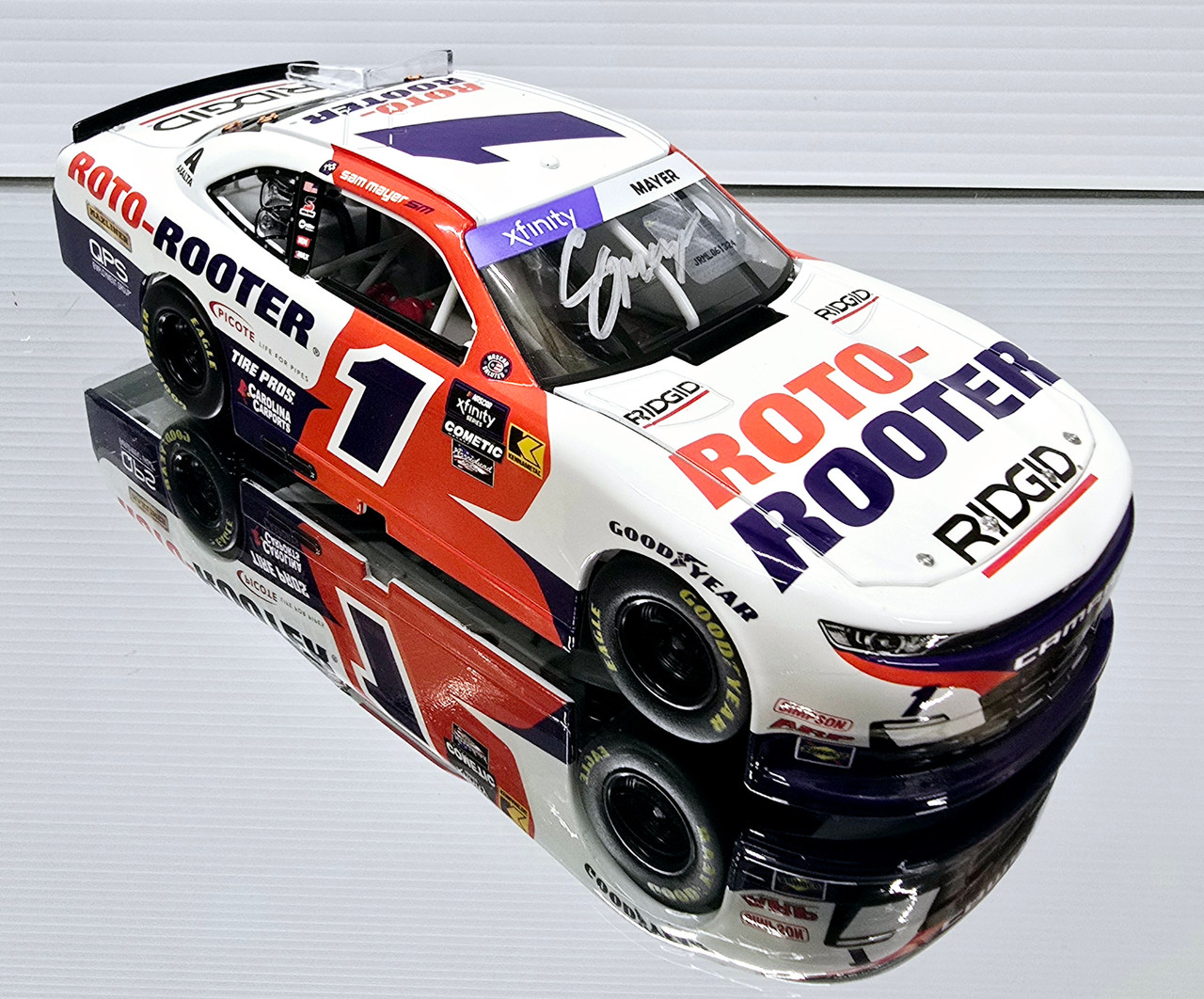 AUTOGRAPHED SAM MAYER 2024 CLUB CAR 1/24 ARC DIECAST