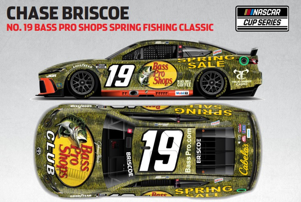 CHASE BRISCOE 2025 BASS PRO SHOPS SPRING FISHING CLASSIC 1/24 ARC ...