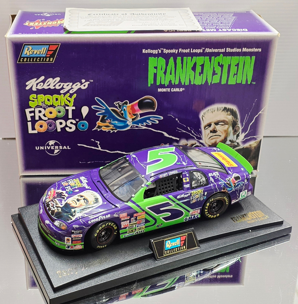 BOBBY LABONTE 2000 UNIVERSAL STUDIOS FRANKENSTEIN 1/18 REVELL DIECAST