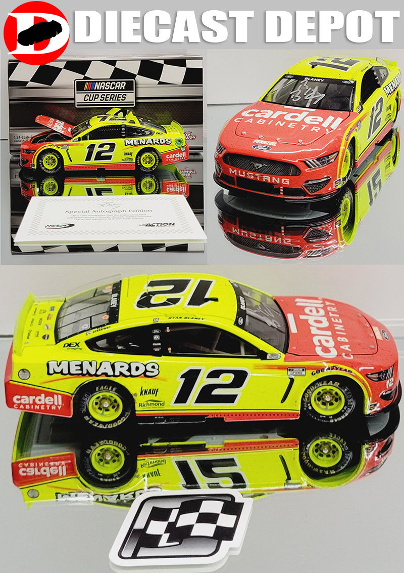 RYAN BLANEY 2021 MENARDS #12 MUSTANG 1/24 ACTION COLLECTOR SERIES