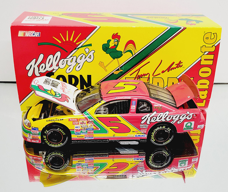 AUTOGRAPHED TERRY LABONTE 1999 KELLOGG'S K-SENTIALS 1/18 ACTION