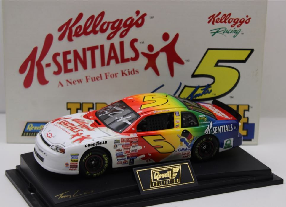 AUTOGRAPHED TERRY LABONTE 1999 KELLOGG'S K-SENTIALS 1/18 ACTION
