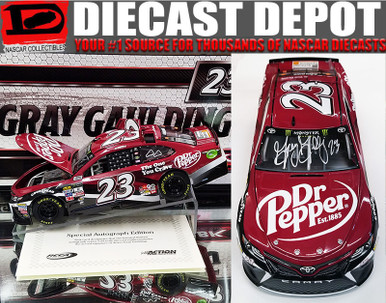 AUTOGRAPHED GRAY GAULDING 2017 DR PEPPER 1/24 ACTION GS