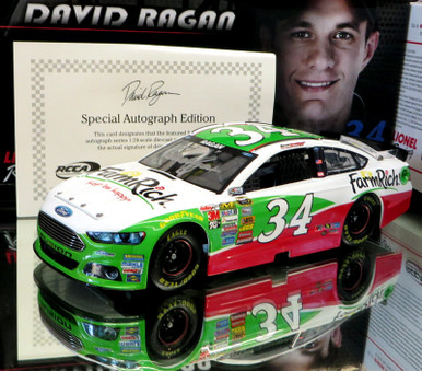 AUTOGRAPHED DAVID RAGAN 2014 FARM RICH 1/24 ACTION