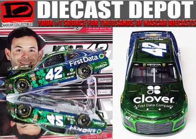 KYLE LARSON 2018 CLOVER/ FIRST DATA COLOR CHROME 1/24 COLLECTOR SERIES
