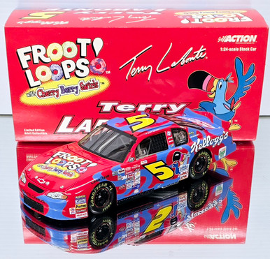 TERRY LABONTE 2000 FROOT LOOPS CHERRY BERRY SWIRLS 1/24 ACTION DIECAST
