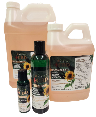 Helios Professional CBD 500mg/oz Massage Oil
