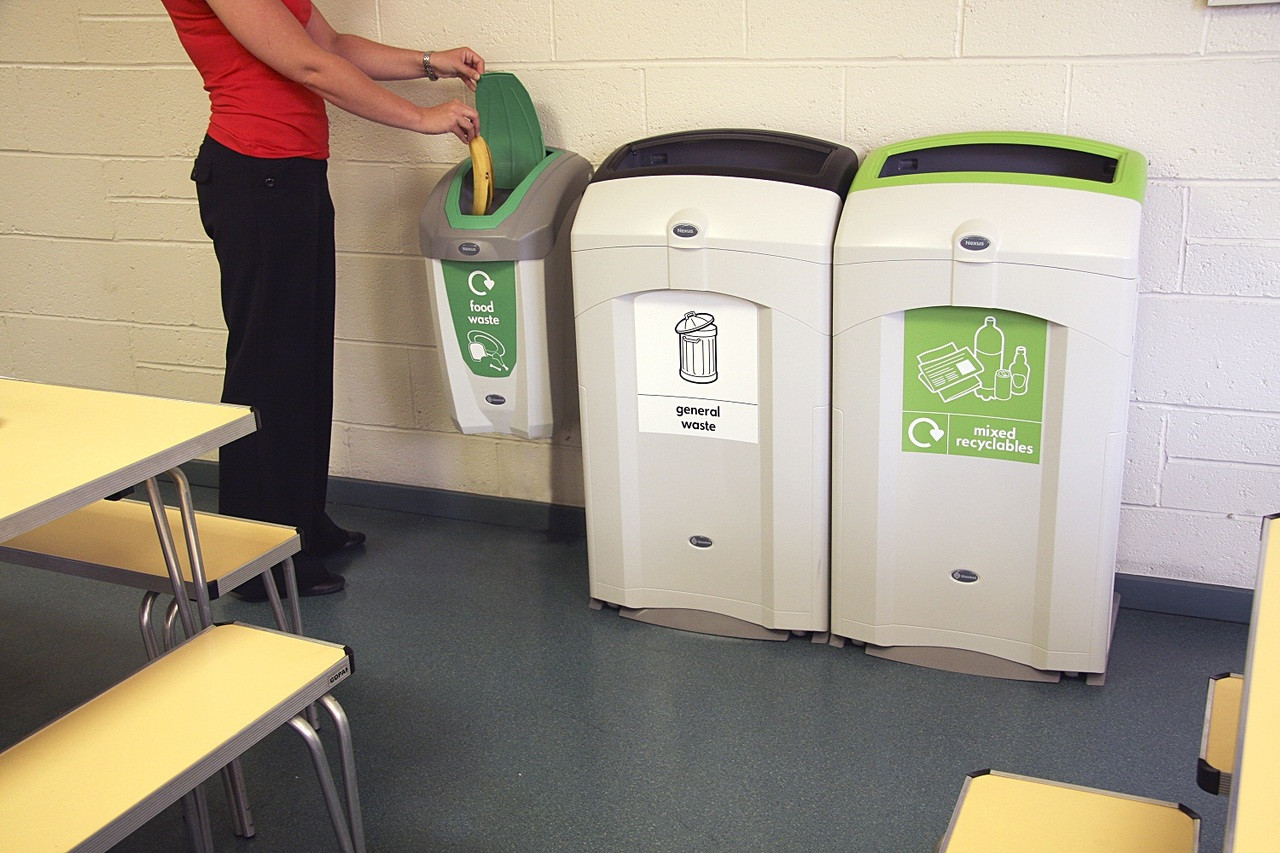 GLASDON | ESTACION DE RECICLAJE NEXUS 100 CON 3 DIVISIONES Mod. ESTNEX100-3