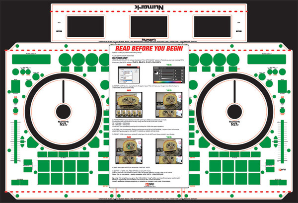 Numark NS73 Skinz- CUSTOM - 12inchSkinz