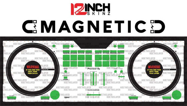 Pioneer DDJ-REV7 Skinz MAGNETIC & Fader Caps Kit - Custom - 12inchSkinz