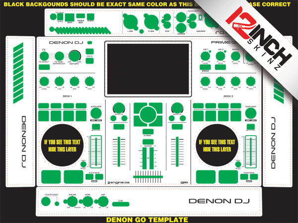 Denon Pime Go Skinz - Custom - 12inchSkinz