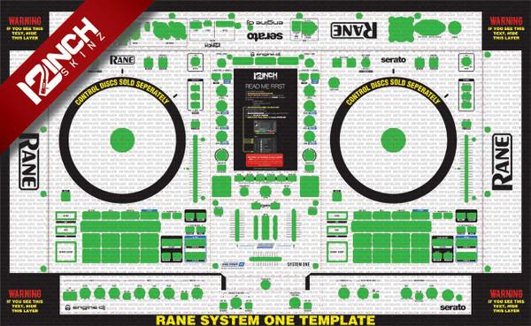 Rane System One Skinz - Custom Adhesive - 12inchSkinz