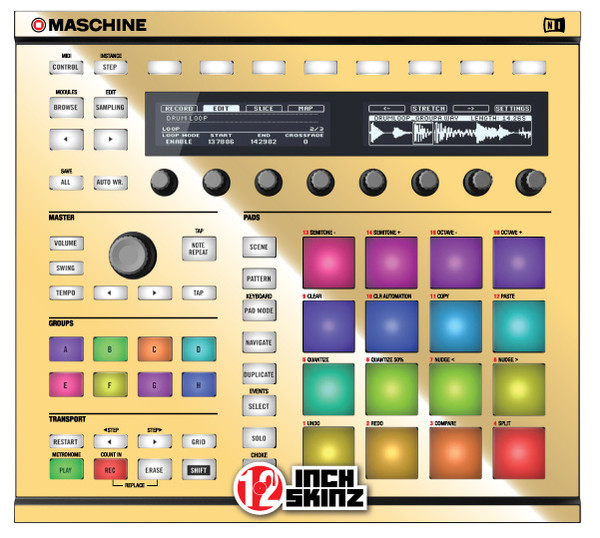 Native Instruments Maschine MK2 Skinz - Metallics - 12inchSkinz