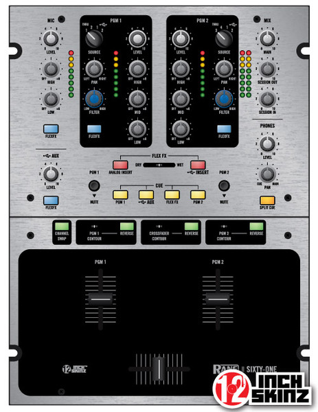 Rane Sixty-One Skinz - Metallics - 12inchSkinz