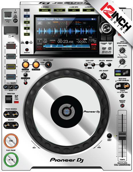 Pioneer CDJ-2000NXS2 Skinz (PAIR) - Metallics - 12inchSkinz