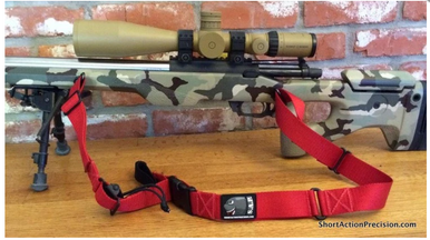 Short Action Precision Positional Rifle Sling - RED