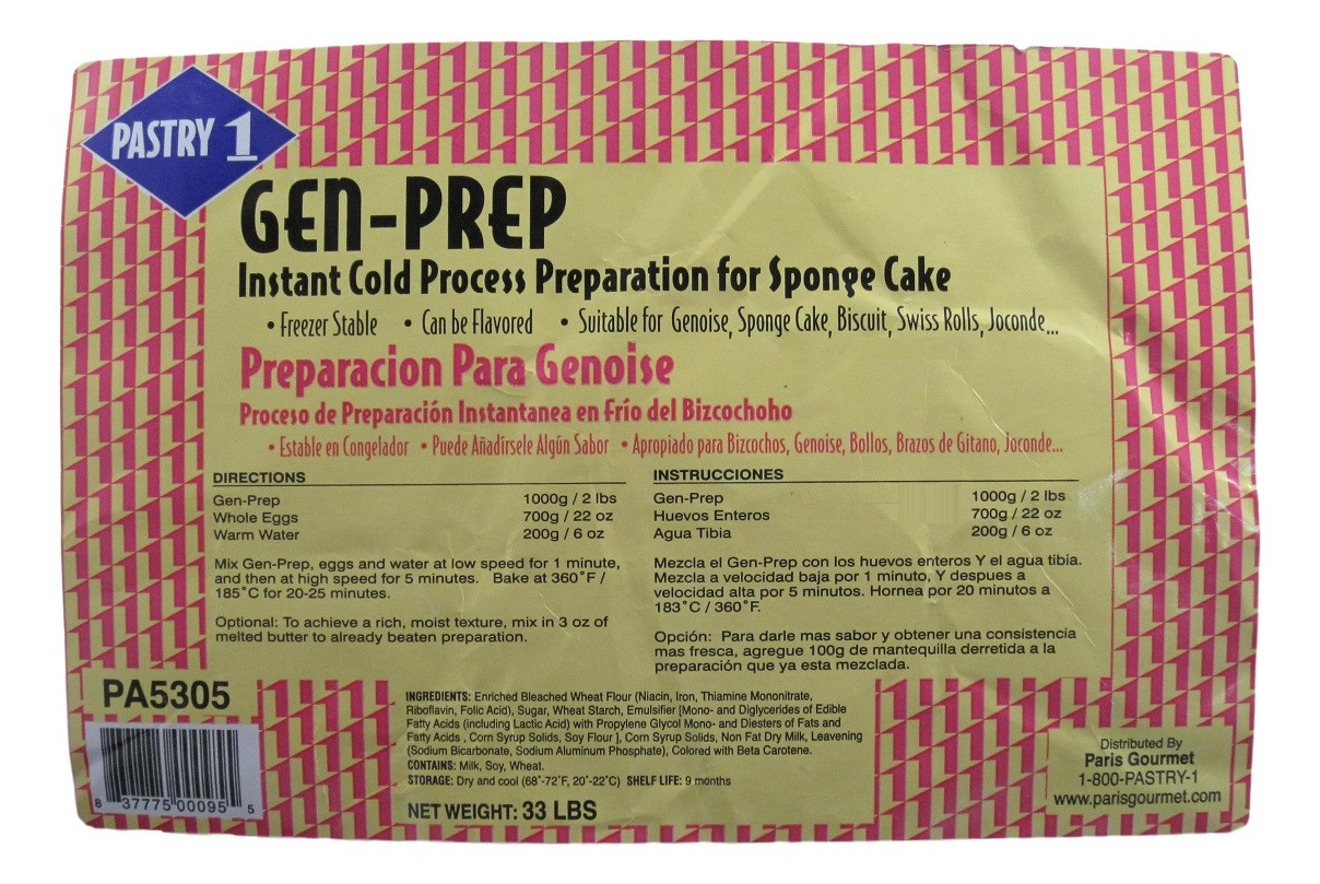 Genoise Sponge Cake Mix - 33 Lbs | Pike Global Foods