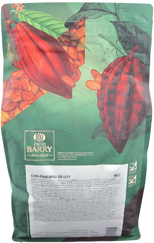 Cacao Barry 64% Dark Chocolate Bulk Pack | Pike Global Foods