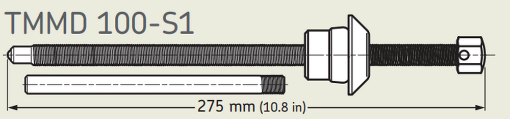 TMMD100-S2 - SKF Spindle for TMMD 100, with nut, big