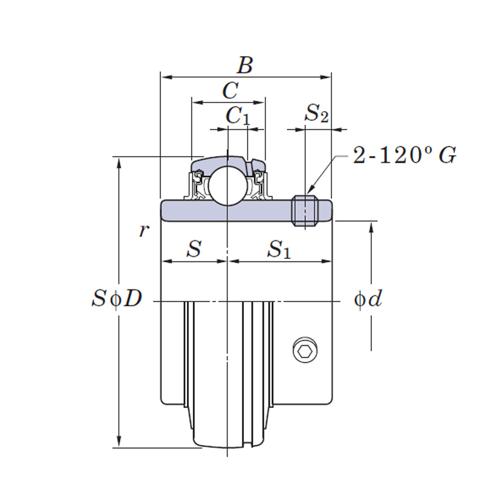 UC212 - FYH Bearing Insert - Quality Bearing Online Ltd.