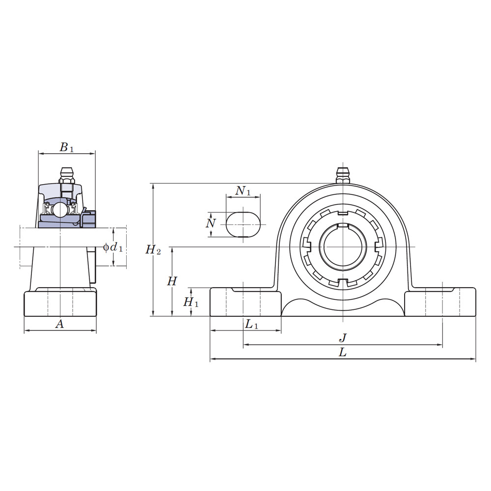 UKP205 - FYH Cast Iron Pillow Block - Quality Bearing Online Ltd.