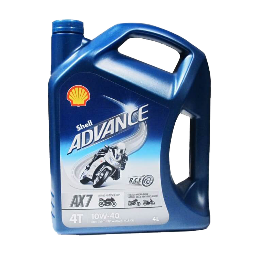 Shell Advance 4T AX7 10W-40 - 4 x 4L - Quality Bearings