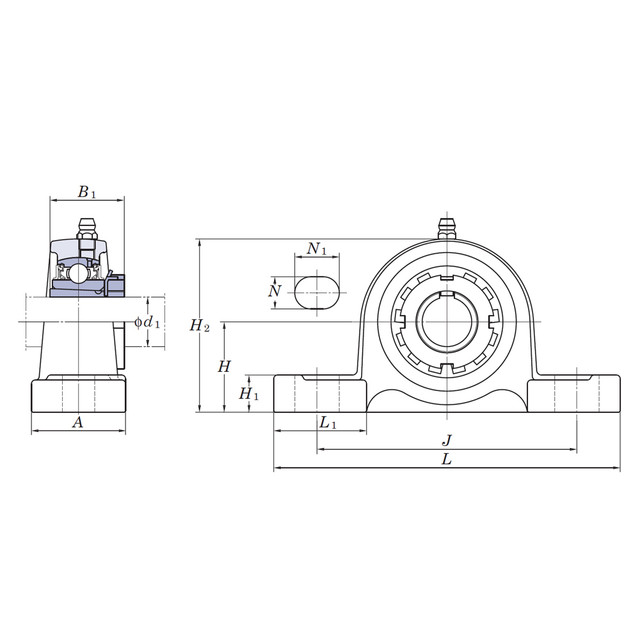 UKP210 - FYH Cast Iron Pillow Block - Quality Bearing Online Ltd.