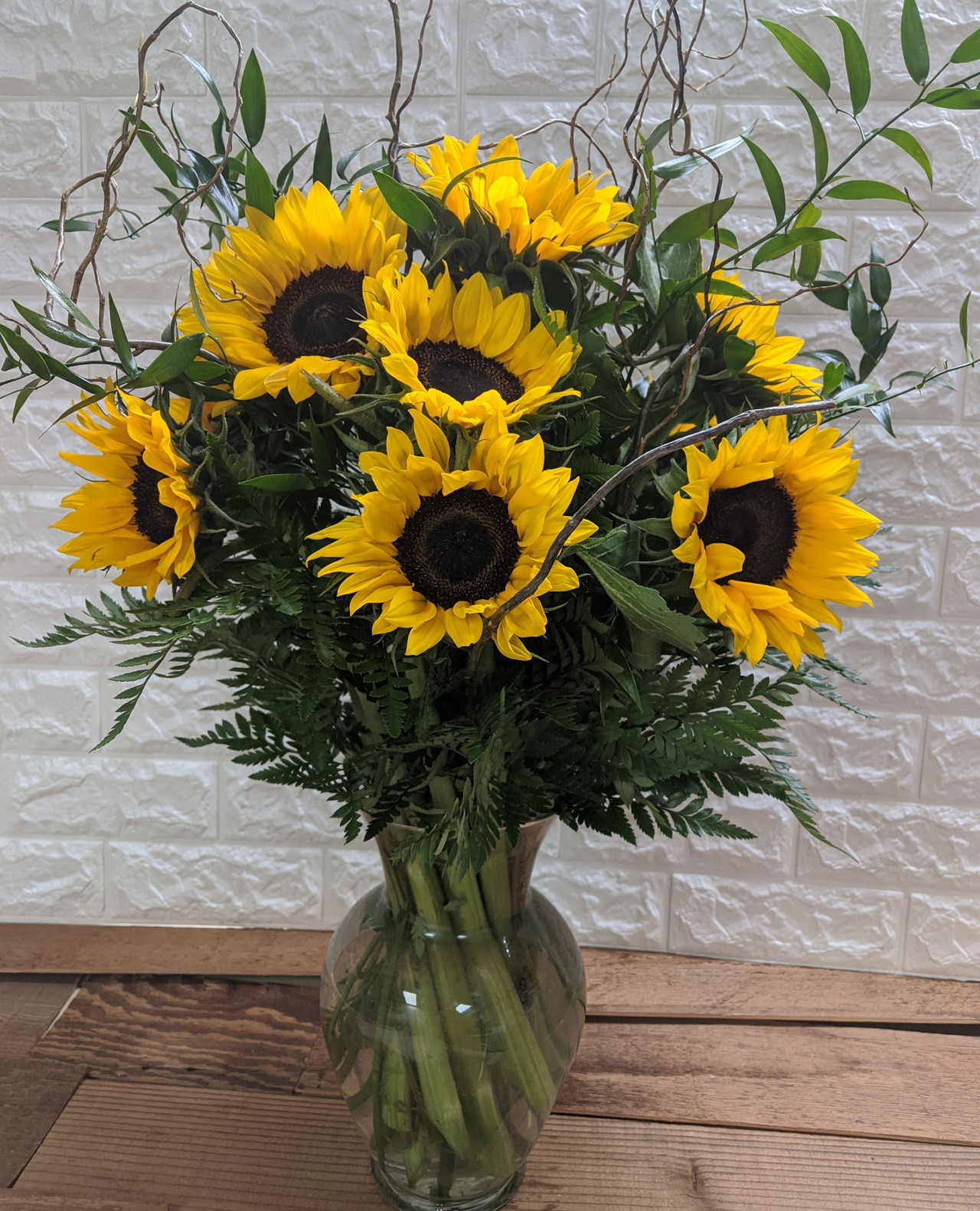 Long stem Sunflower Arrangement