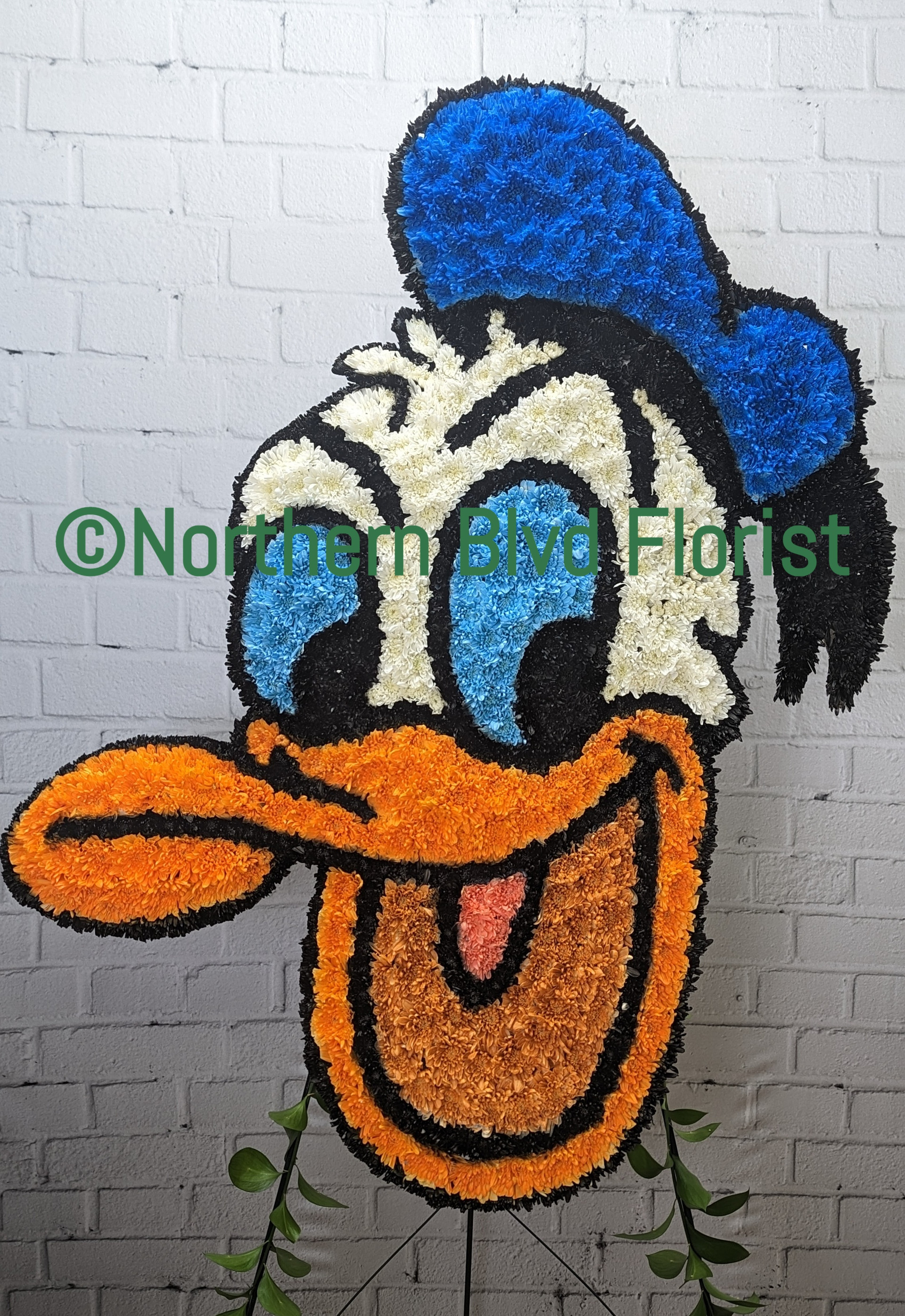Donald Duck Custom Sympathy Arrangement - Northern Blvd. Florist -Queens