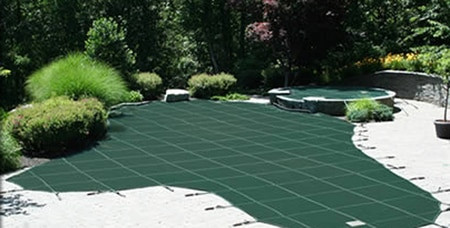 Meyco 17' x 34' Green Safety Pool Cover - Pool Supply Mall