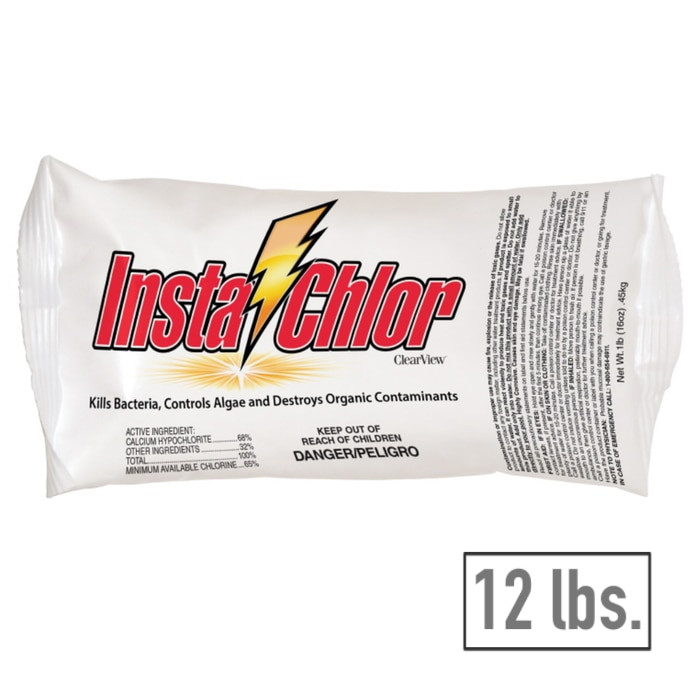 ClearView Insta-Chlor Chlorinated Pool Shock 12 lb - Pool Supply Mall