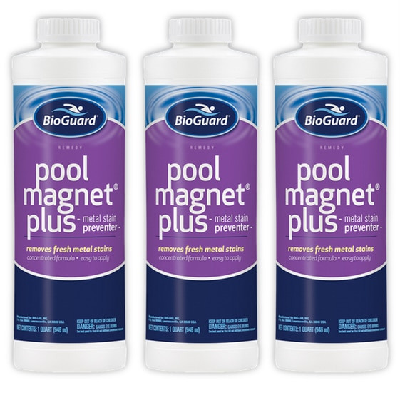 BioGuard Pool Magnet Plus 32 oz - 3 Pack - Pool Supply Mall