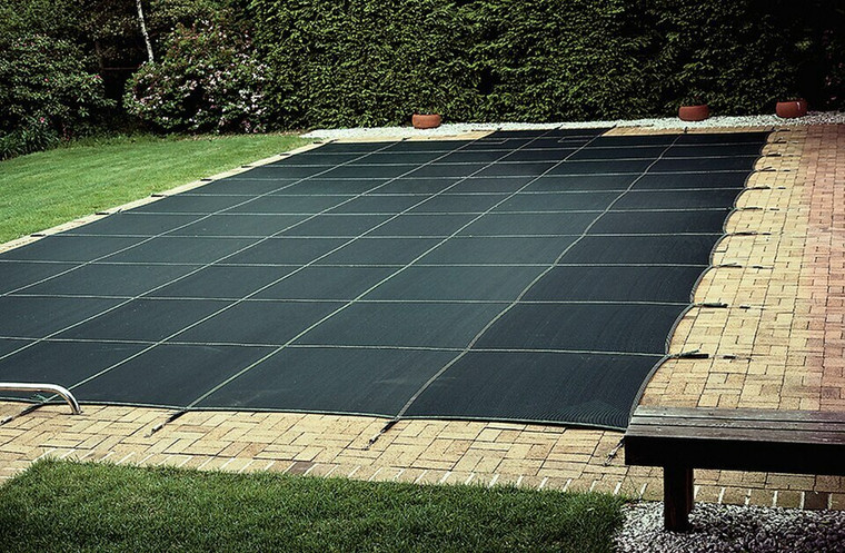 Rectangle Loop-Loc Pool Safety Cover - 20x44 Solid w/ Mesh Drain Panel ...