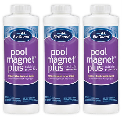 BioGuard Pool Magnet Plus 32 oz - 3 Pack - Pool Supply Mall