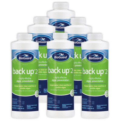 BioGuard Back Up 2 Algaecide 32 oz - 6 Pack - Pool Supply Mall