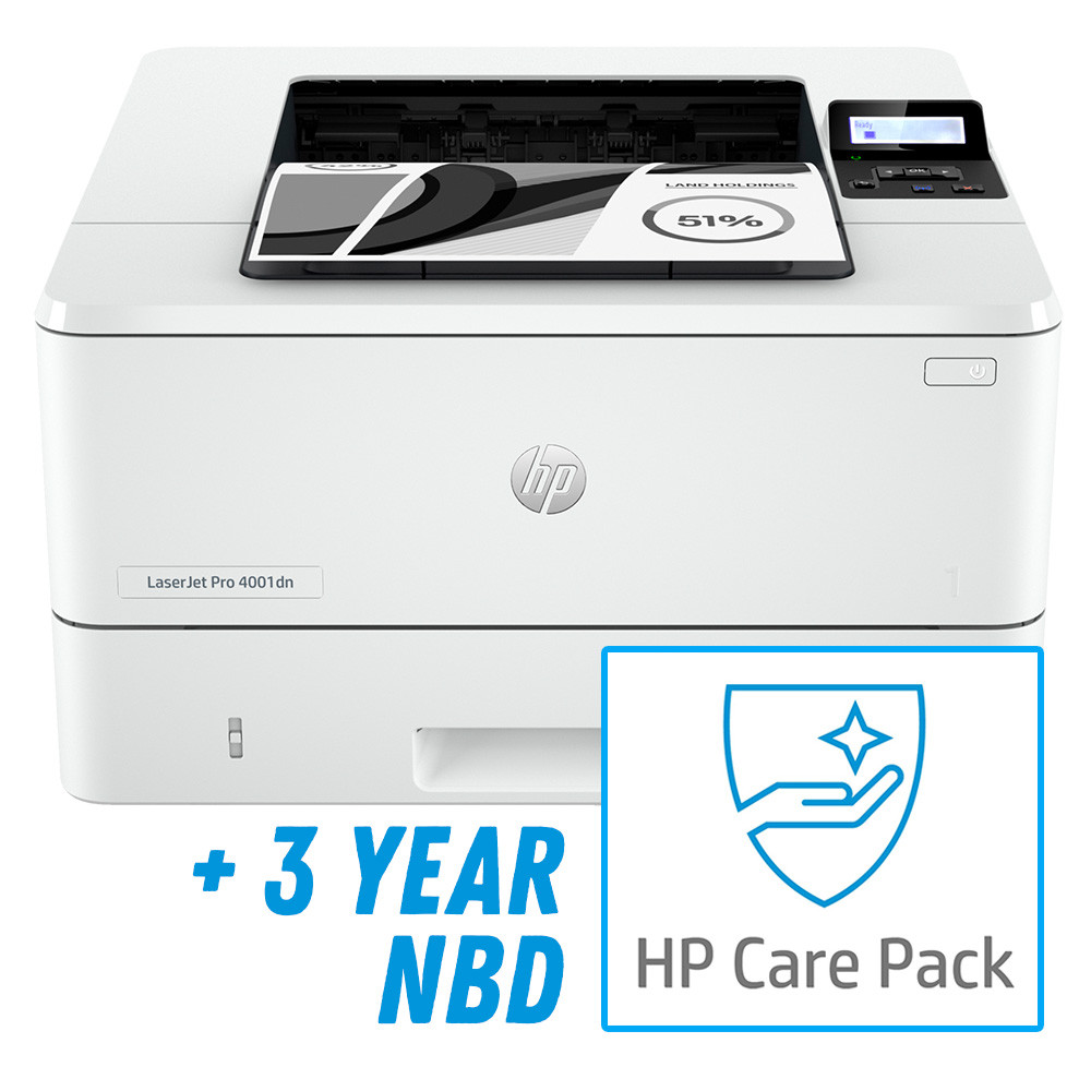 HP LaserJet Pro 4001dn Printer 3 Year Warranty Bundle | MediaForm AU