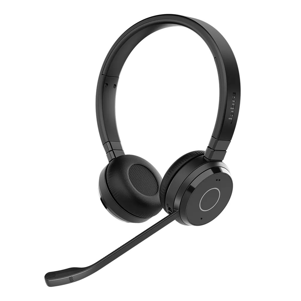 Jabra Evolve 65 TE UC USB-A Wireless Stereo Headset with Link 390A ...