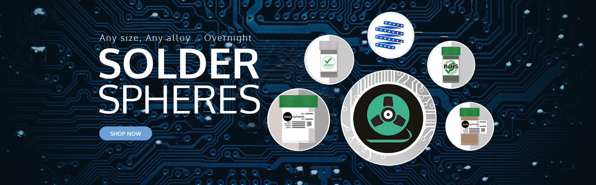 Solder Balls | Spheres with same day shipping - EasySpheres