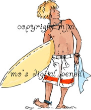 surfer dude - Mo's Digital Pencil