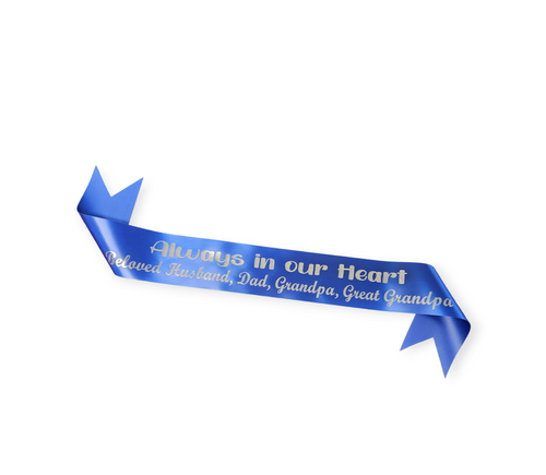 Personalized Funeral Sash