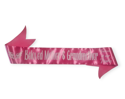 Personalized Funeral Sash