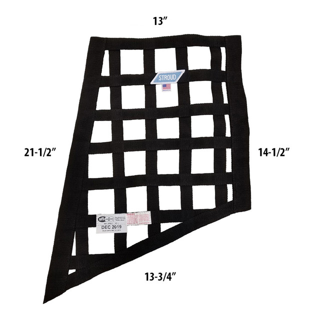 Stroud 505QM Custom Window Net, 20-1/2 in. x 12-1/2 in. x 14-1/2 in. x ...
