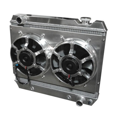 Entropy 1963-1966 Chevy Pickup Alum Radiator w/Dual HPX Fans | Quarter-Max