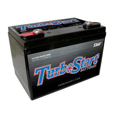 TurboStart Batteries S16V 16V AGM Race Battery | Quarter-Max