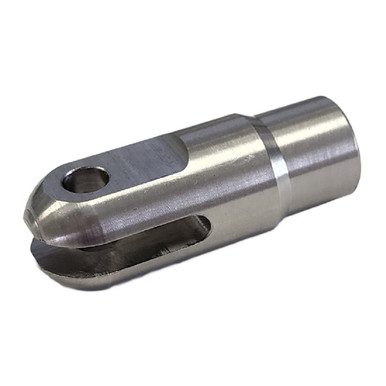 Slot Clevis, Fits 3/4 in. OD x .052 in. W Tube, Titanium | Quarter-Max