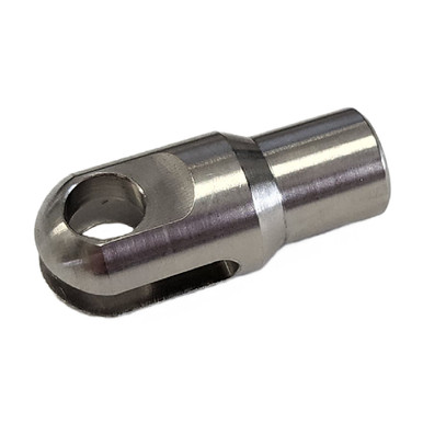 Slot Clevis, Fits 1/2 in. OD x .050 in. W Tube, Titanium | Quarter-Max
