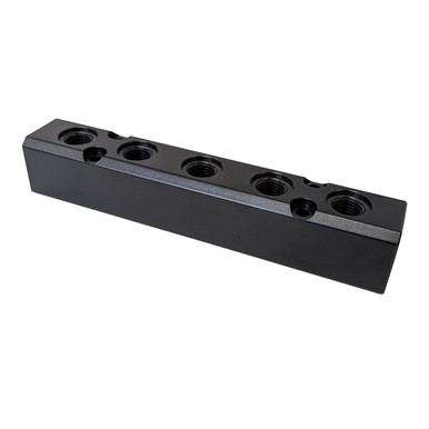 Pneumatic Manifold Air Distribution Block, NPT 1/2 In. Supply Port, NPT ...