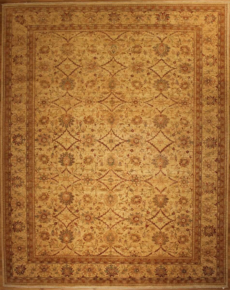 Large size beige carpet 9'10 X 12'5