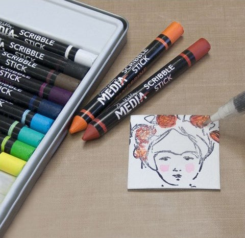 Dina Wakley Media │Scribble Sticks Set 1 - Scrapalicious Delight