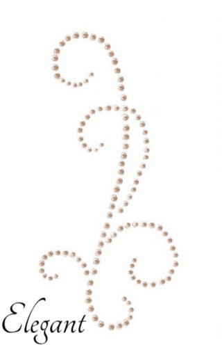 Kaisercraft Rhinestone Flourishes - Elegant style - Champagne